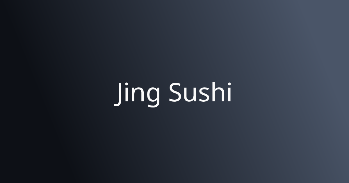 Order Authentic Japanese Online | Jing Sushi - Pickup or Delivery Available